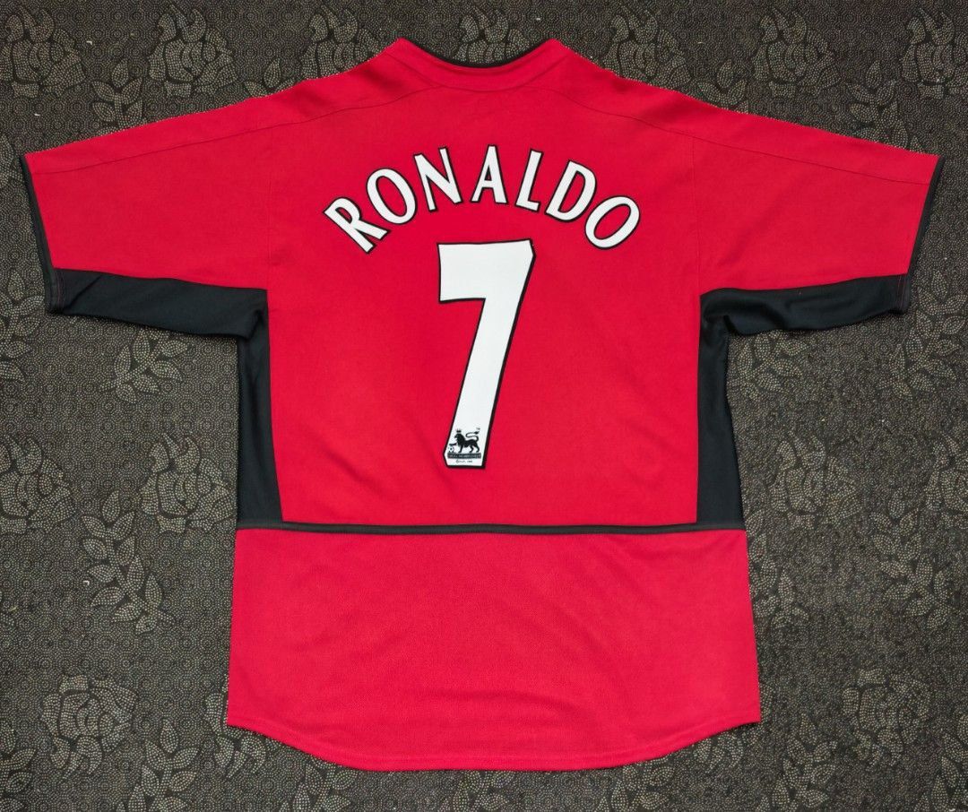 #7 CR7 Cristiano RONALDO Manchester United Home 2002/04 soccer/football ...