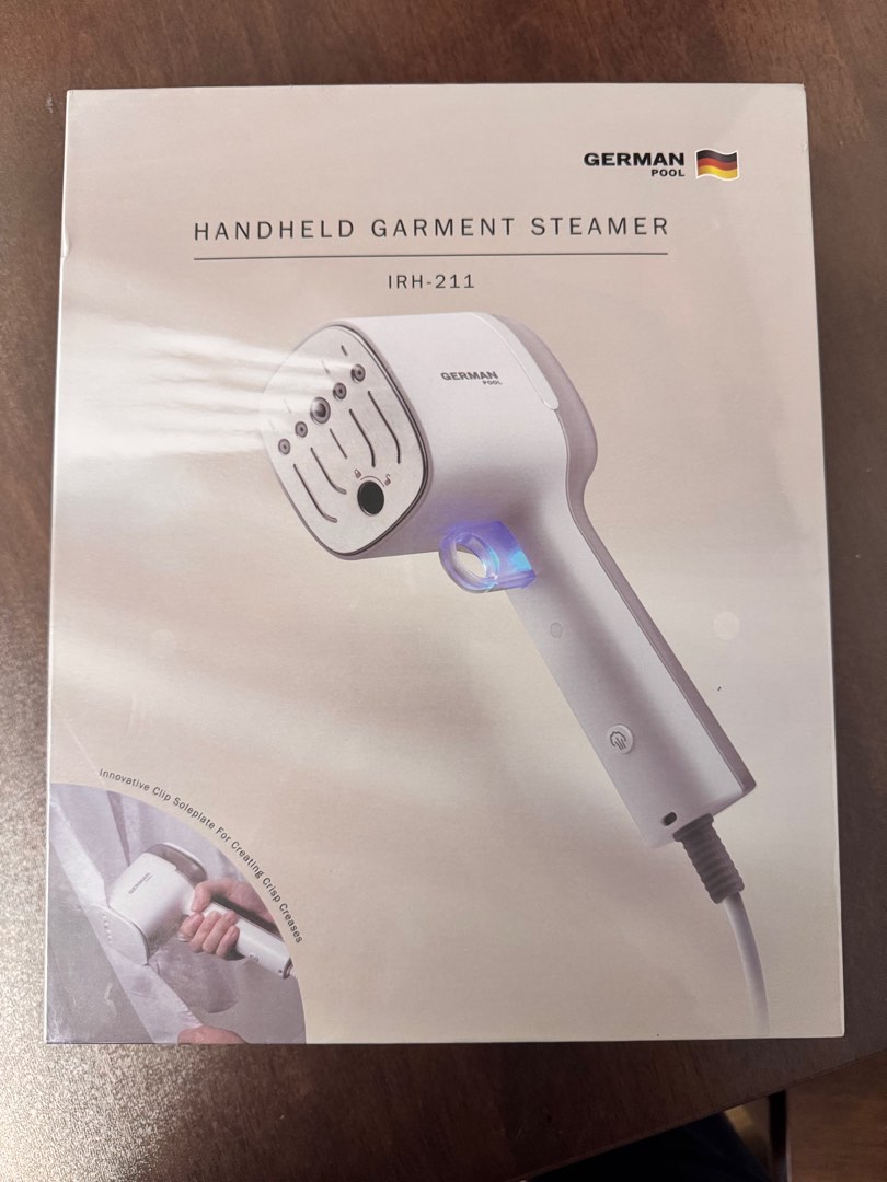德國寶手提蒸氣機 German Pool garment steamer, 家庭電器, 熨斗及掛熨機 - Carousell
