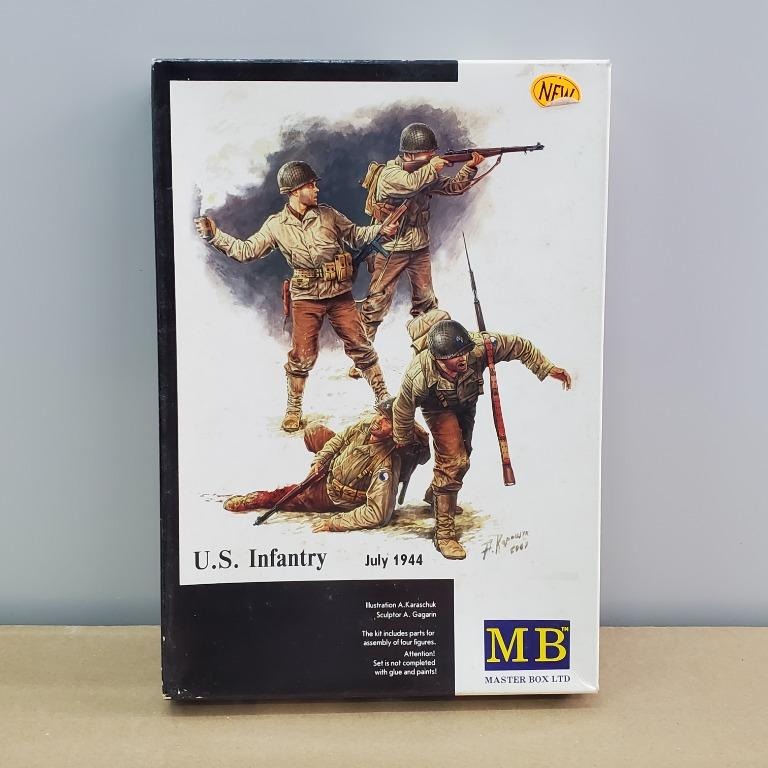 全新絕版 Master Box MB3521 (2007年)-1/35-美國步兵 / U.S. Infantry July 1944 (08 ...