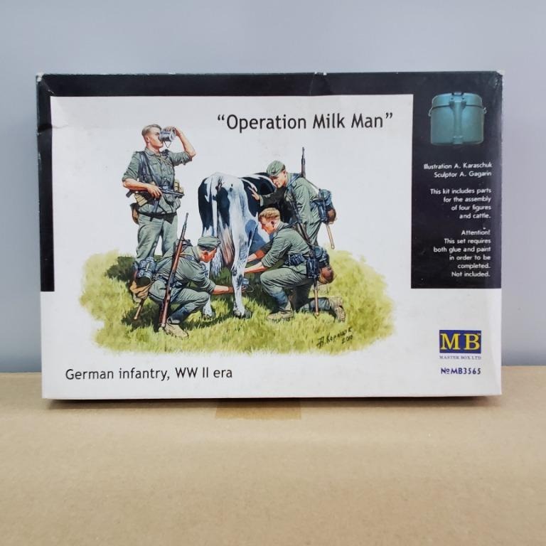 全新絕版 Master Box MB3565 (2010年)-1/35-德國步兵擠牛奶行動 / Operation Milk Man ...