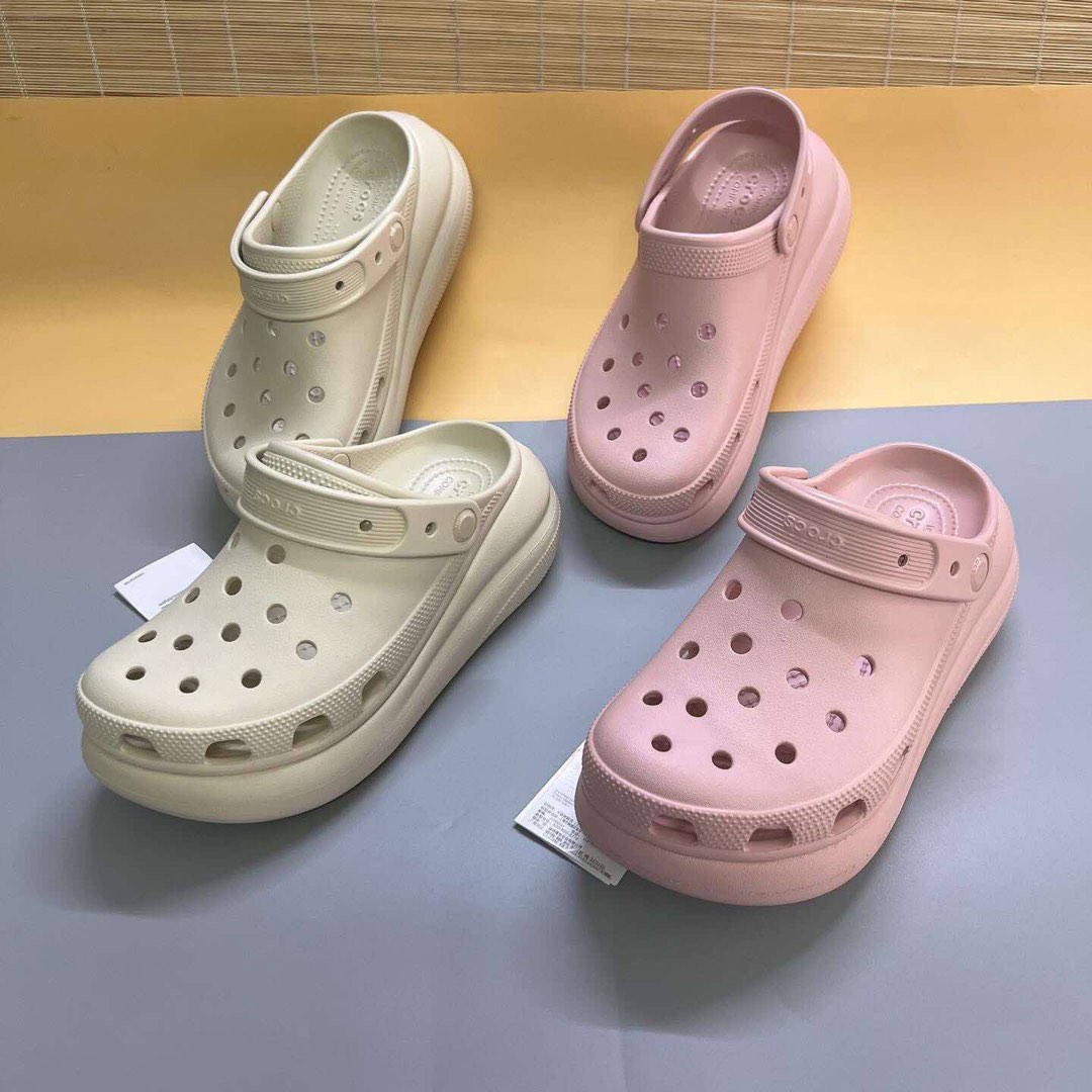 🌸 Pre-Order 🌸 New 💯 Original CROCS Wedge Clogs Sandals, Women's Fashion ...