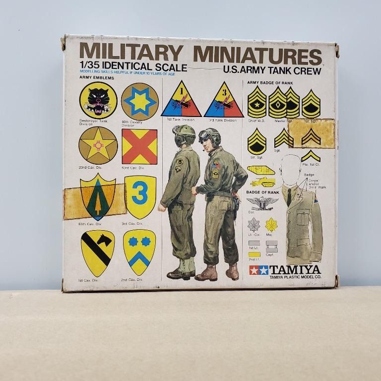 全新絕版 Tamiya田宮雙星 35004/3504/MM104 (1970年)-1/35-美國陸軍坦克乘員組 / U.S. Army ...