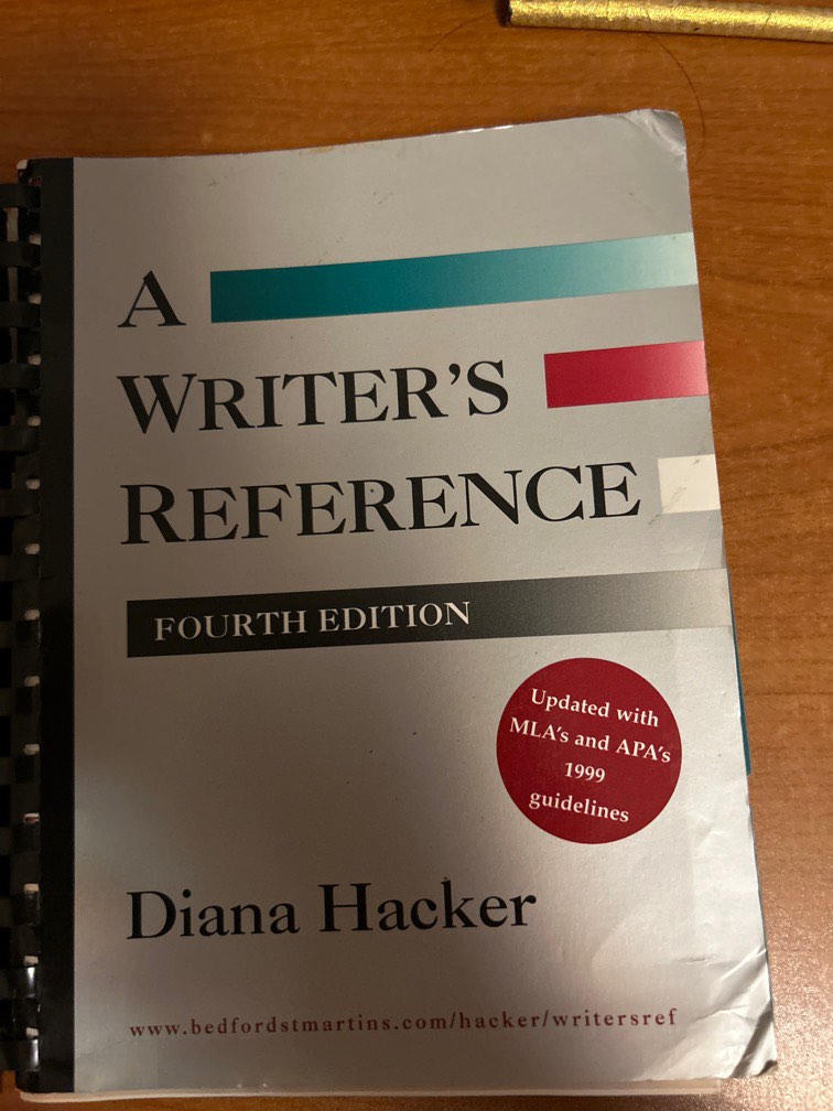 A writer’s reference - free with purchase, Hobbies & Toys, Books ...