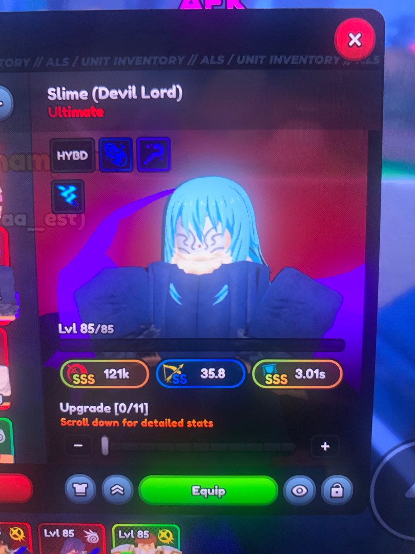 Anime Last Stand slime (devil lord), Video Gaming, Gaming Accessories ...