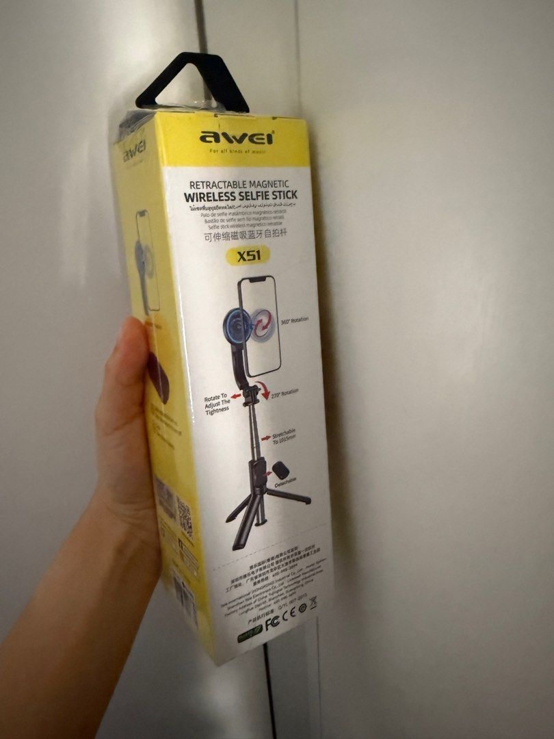 [超平！]AWEI磁吸支架| MagSafe支架|自拍神器, 手提電話, 電話及其他裝置配件, 固定器及支架 - Carousell