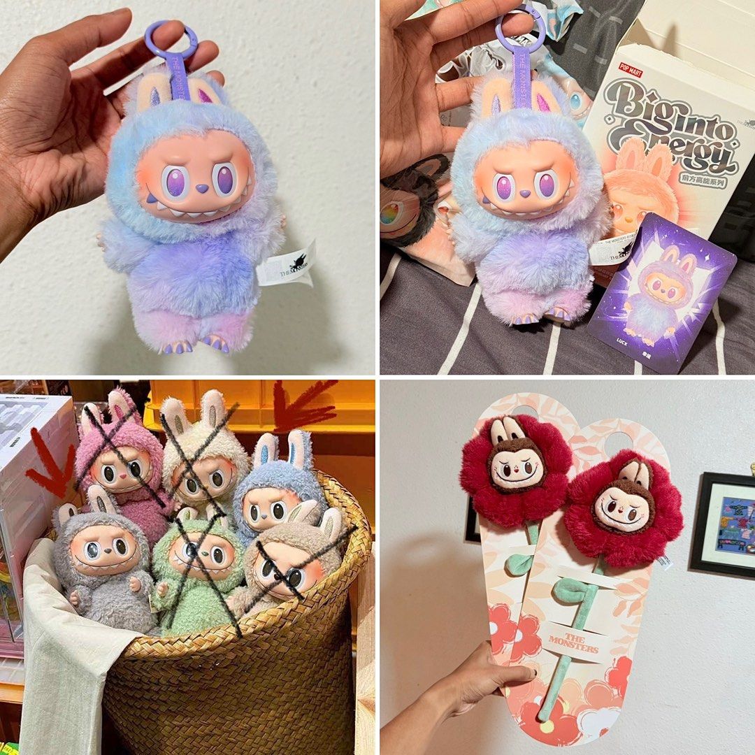 BN V3 Luck Labubu/ V1 Sesame Bean & Sea Salt Coconut Labubu/ Pop Land ...