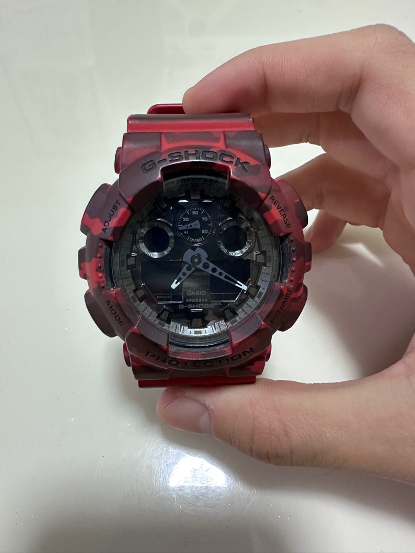Casio G-Shock GA-100cm-4A, Men's Fashion, Watches & Accessories ...
