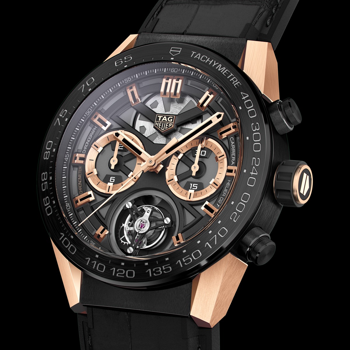CHEAP! LIKE NEW IN BOX TAG HEUER CARRERA CHRONOGRAPH FLYING TOURBILLON ...