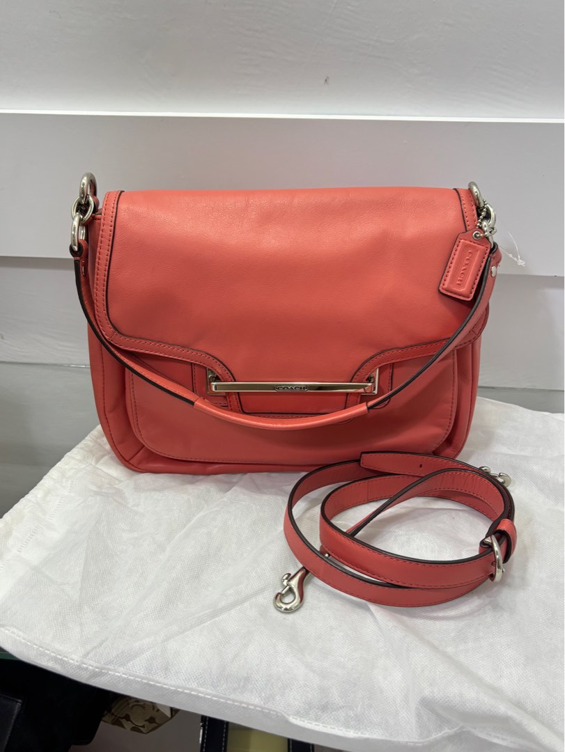 Coach Taylor Leather Two way bag, Luxury, Bags & Wallets on Carousell