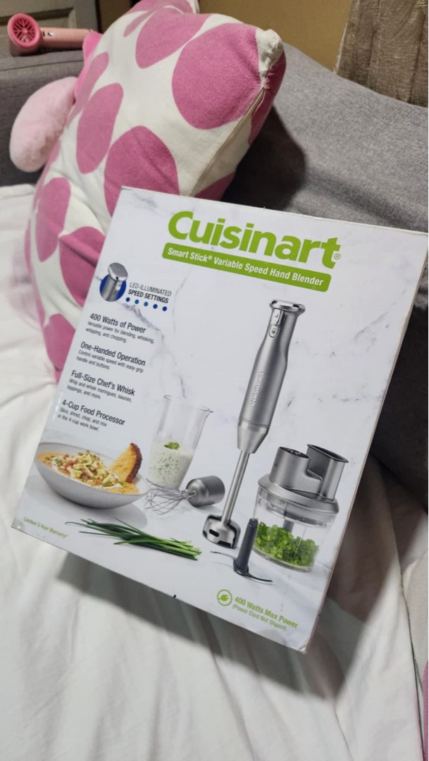 Cuisinart HB-400PC Smart Stick Variable Speed Hand Blender New Never Used, Furniture & Home ...