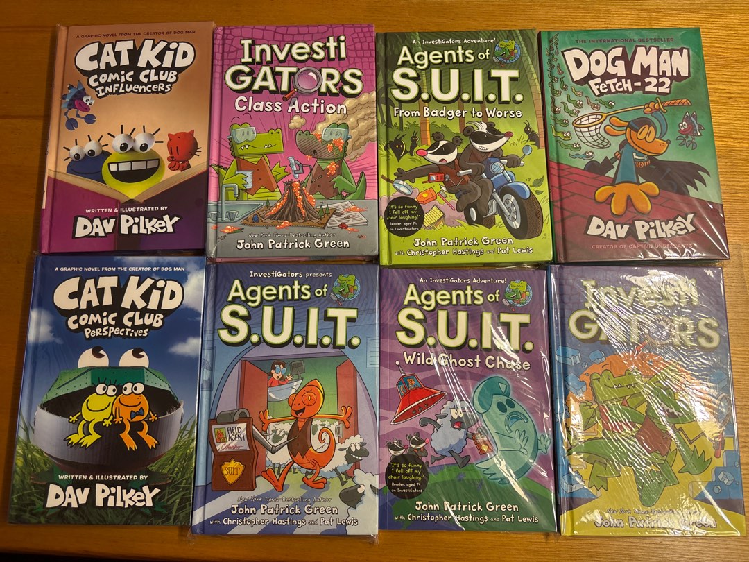 Dav pilkey and John Patrick green ( agent of suit/ dogman/investigator ...