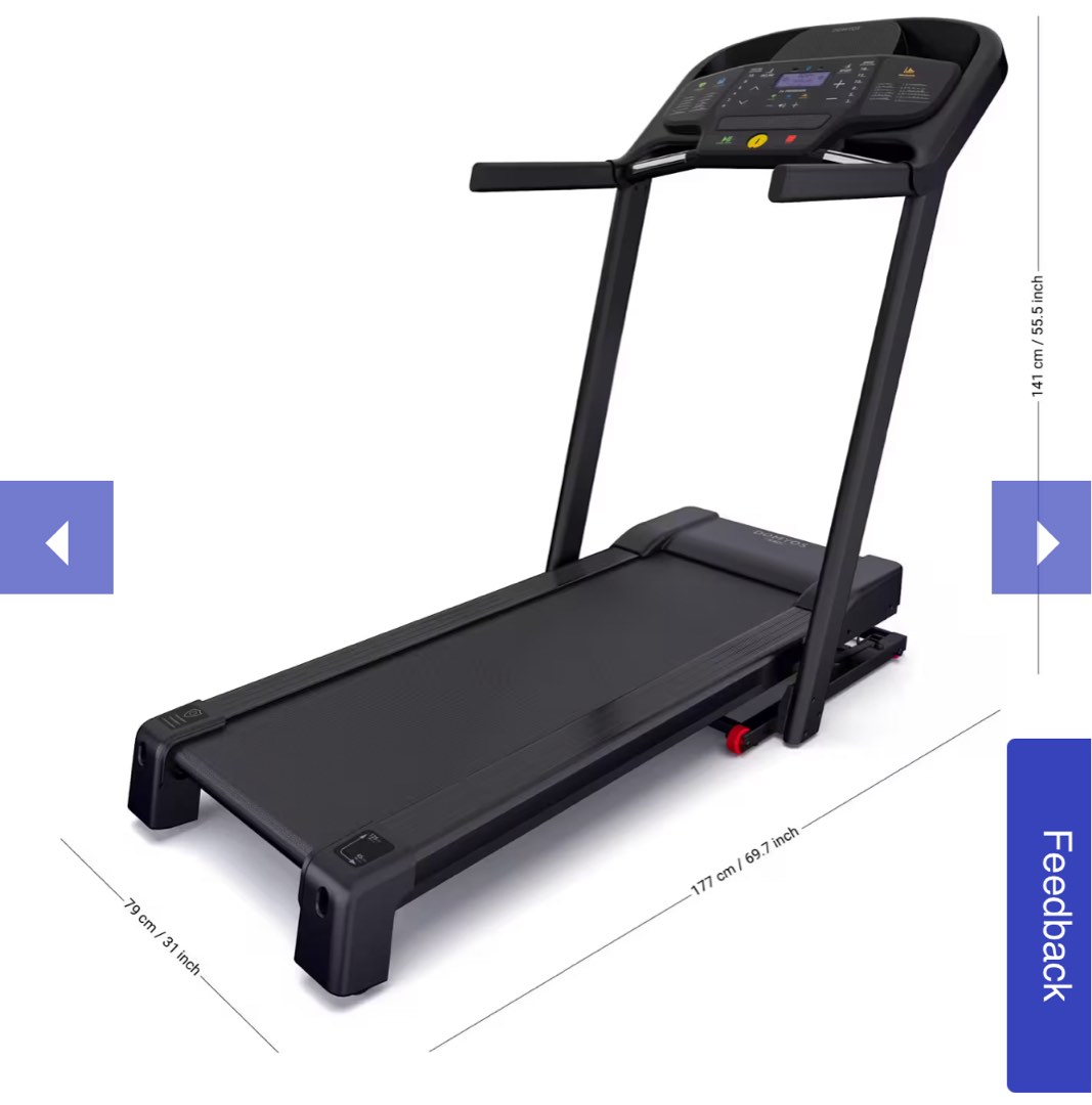 Decathlon Domyos Treadmill T540C, Sports Equipment, Exercise & Fitness ...