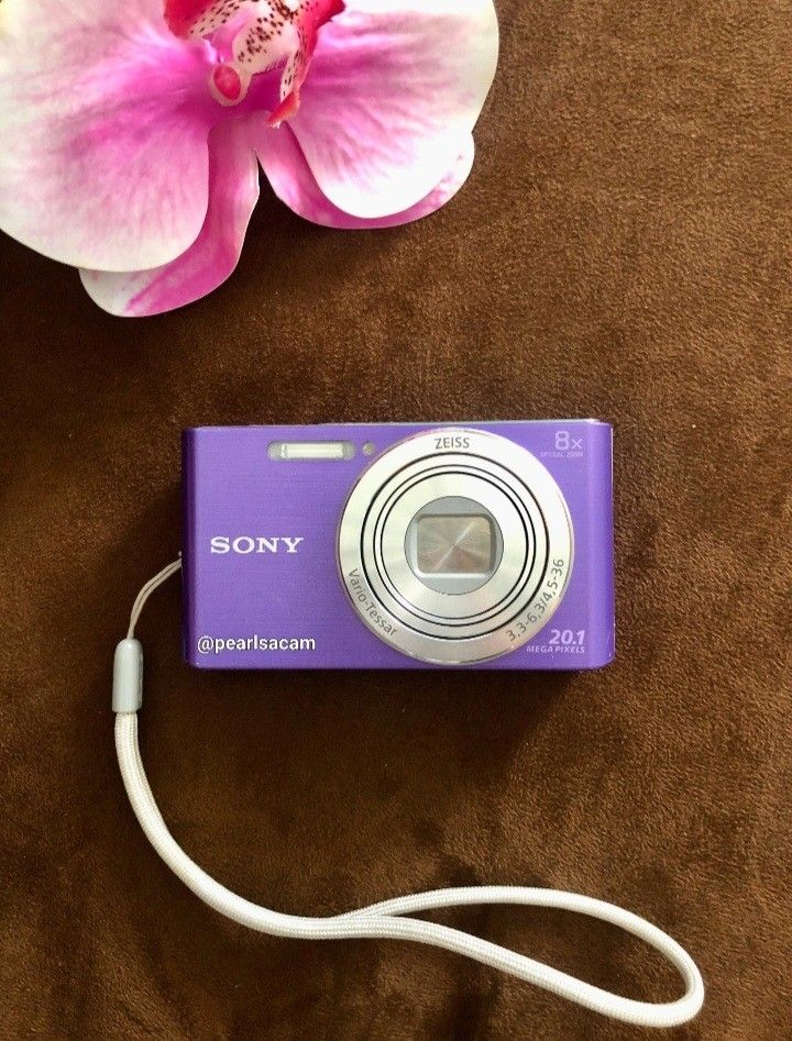 Digicam sony cybershot w830 ungu violet preloved digital camera ...
