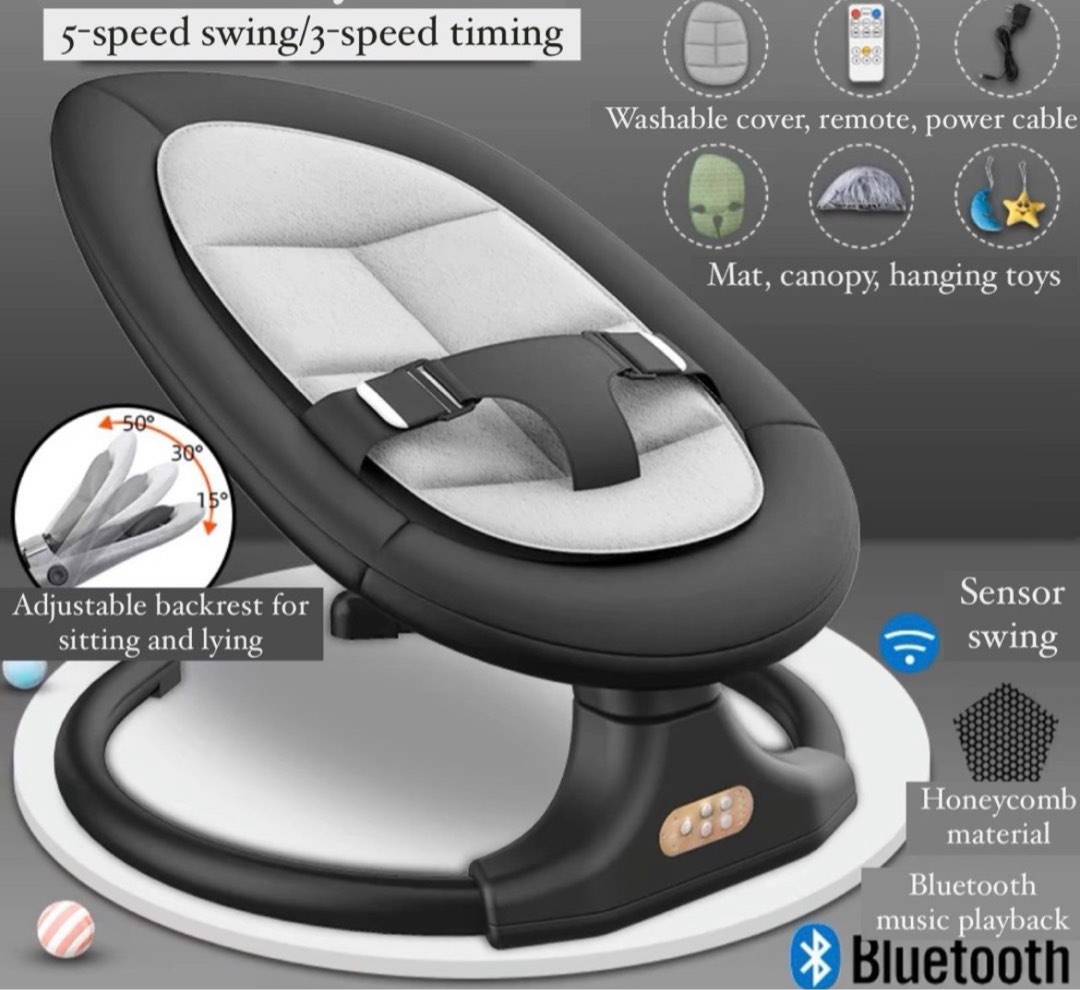 Electric Baby swing rocker, Babies & Kids, Infant Playtime on Carousell