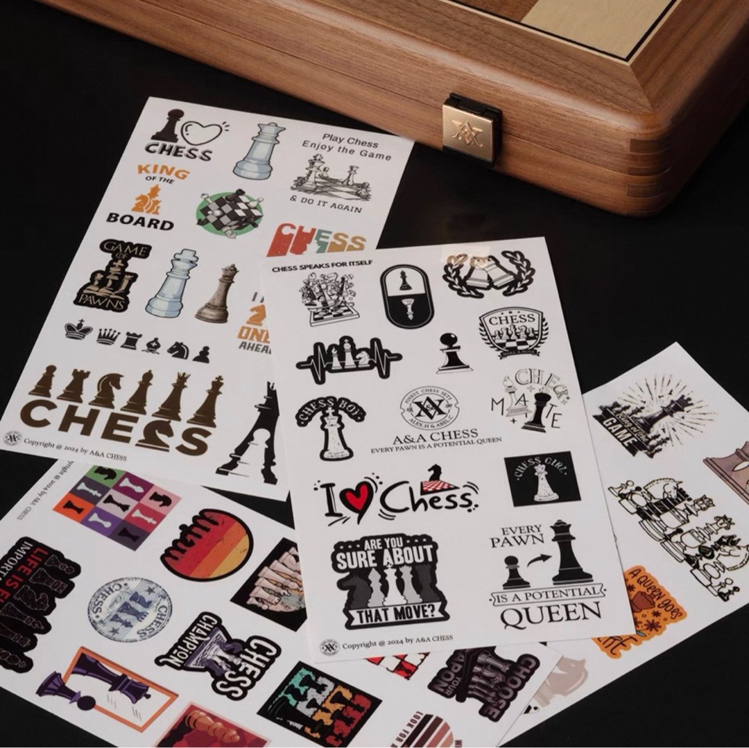 FREE Gift (Fun Chess Stickers!) with Every Chess Set Purchase!, Hobbies ...