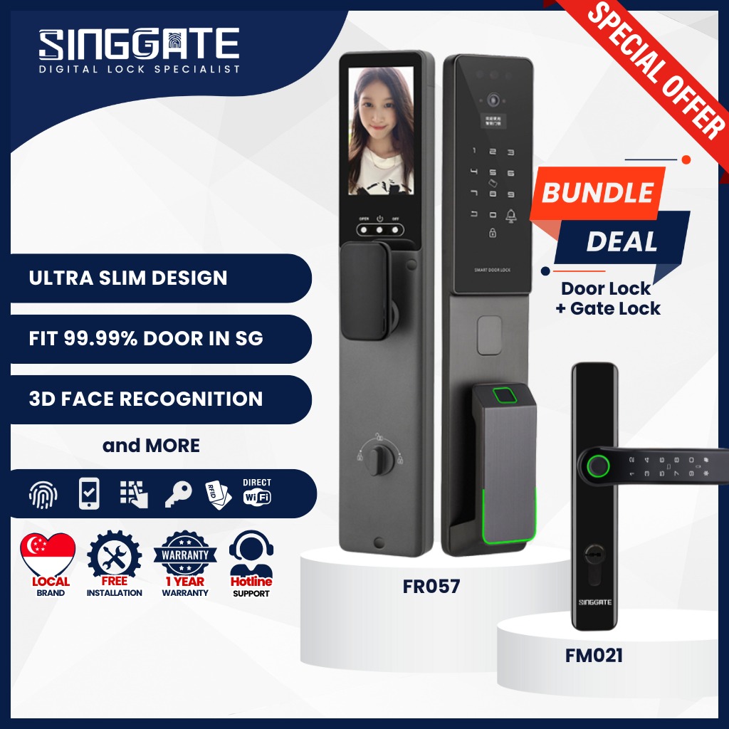 (Lowest Price) FREE Installation | SINGGATE Digital Lock Bundle [FR057 ...