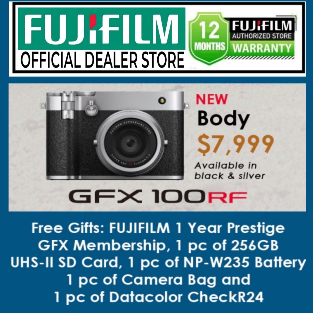 FUJI GFX100RF gfx100rf gfx Camera 100rf Fujifilm gfx100rf, Photography ...