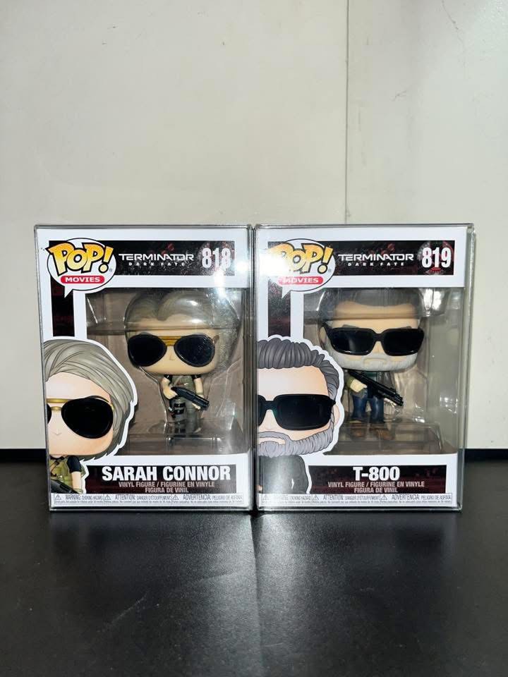 Funko Pop Terminator Set Sarah Conner & T-800, Hobbies & Toys, Toys ...