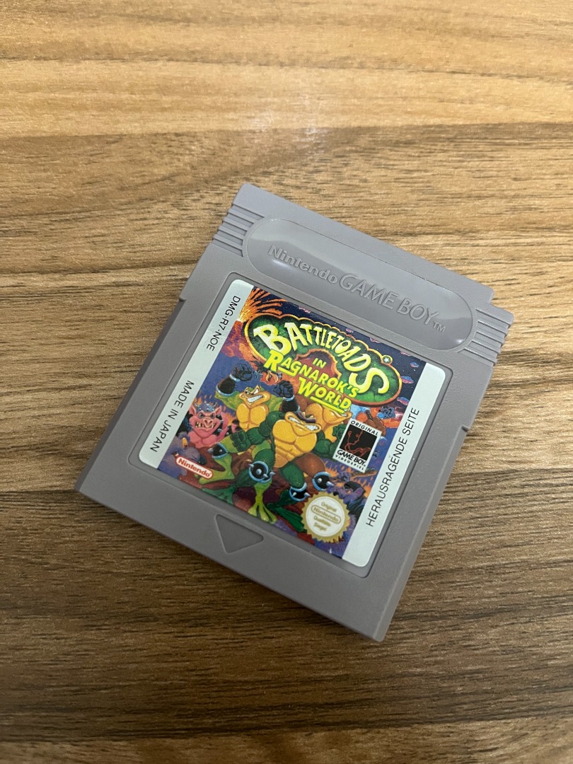 Game Boy Original Rare Battletoads in Ragnarok's World / GB稀有美版原裝 ...