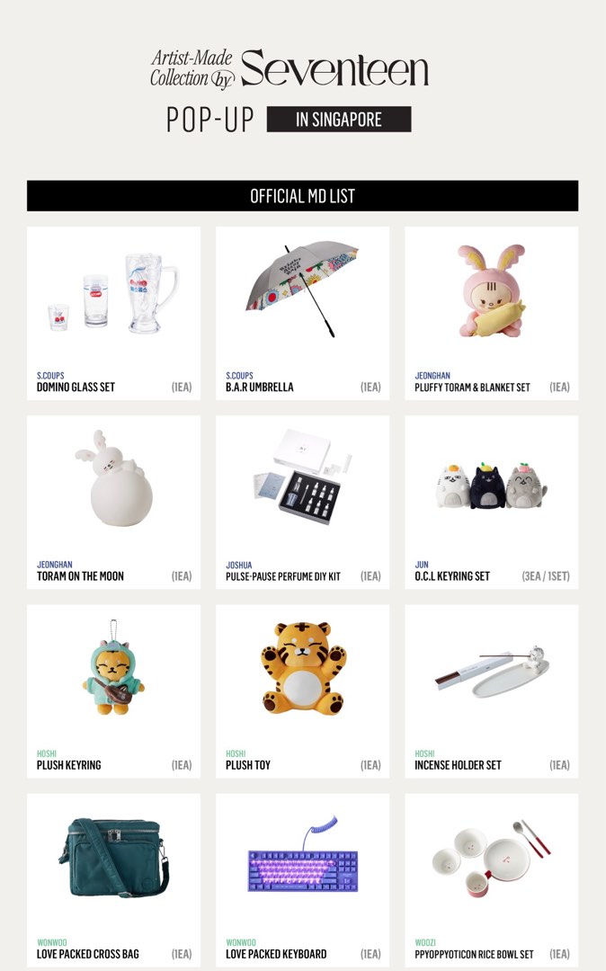 [htb] Seventeen Svt Artist Made Collection Pop Up, Hobbies & Toys ...