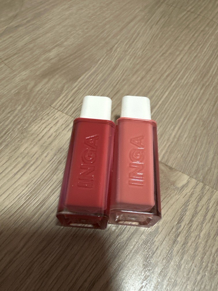 INGA Glassy Water Glow Lip Tint Frost/Rich Salmon, Beauty & Personal ...