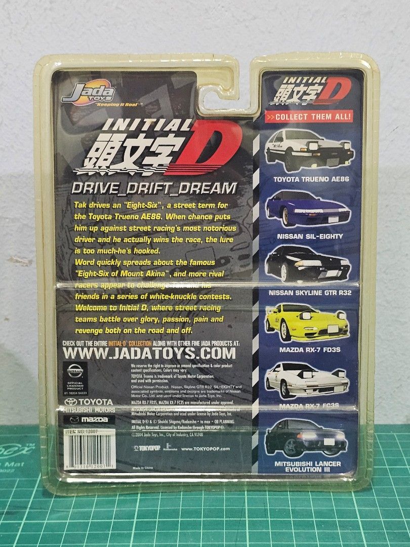 Initial D Toyota Trueno AE86 Jada Toys Diecast Collection, Hobbies ...
