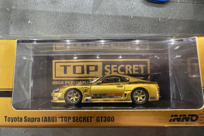 Inno64 1/64 Toyota Supra (A80) GT300 Top Secret, Hobbies & Toys, Toys ...