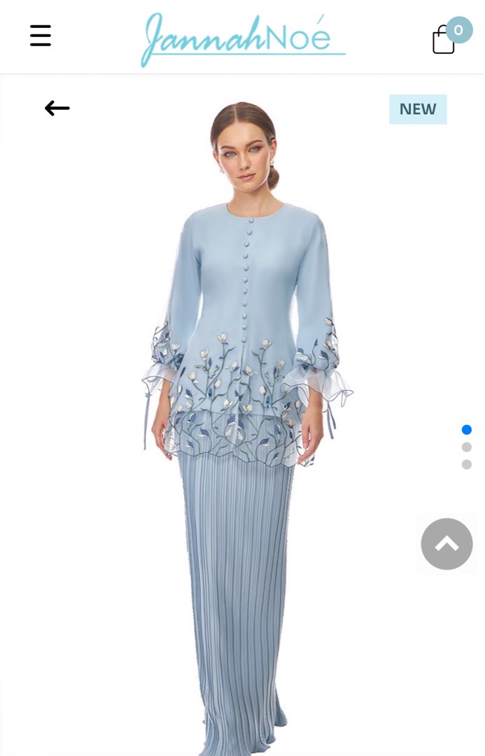 JannahNoe LEBARAN 2025 - KEIRA KURUNG DUSTY BLUE, Women's Fashion ...