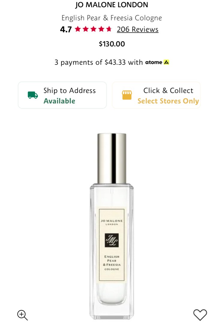 Jo Malone English Pear & Freesia Cologne 30ML, Beauty & Personal Care, Fragrance & Deodorants on ...