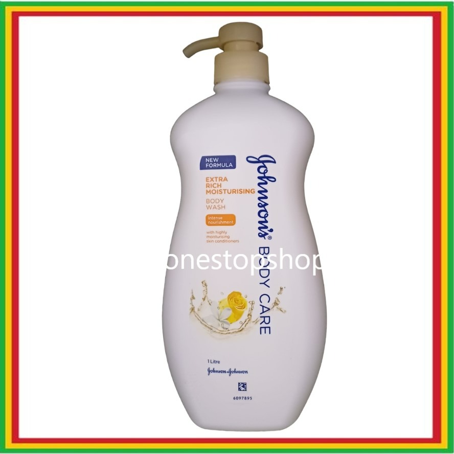 Johnson's Body Care Extra Rich Moisturising Cream Body Wash 1L, Beauty ...