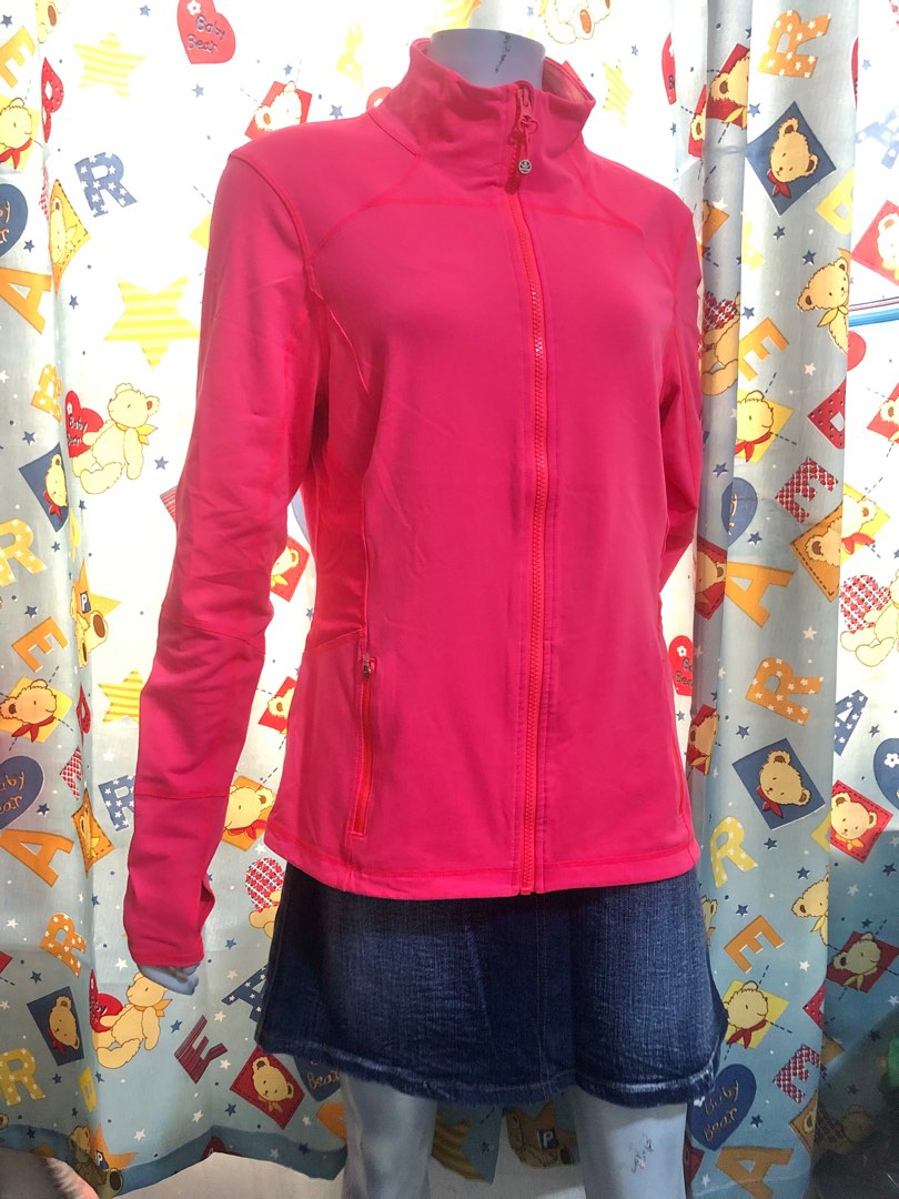 KIRKLAND SIGNATURE FULL NEON PINK ZIP JACKET, Women's Fashion, Coats ...