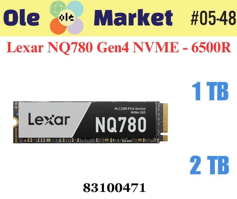 Lexar NQ780 1TB Gen4 NVME - 6500R, Computers & Tech, Parts ...