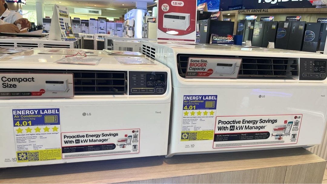 LG WINDOW TYPE INVERTER AIR CONDITIONER, TV & Home Appliances, Air ...