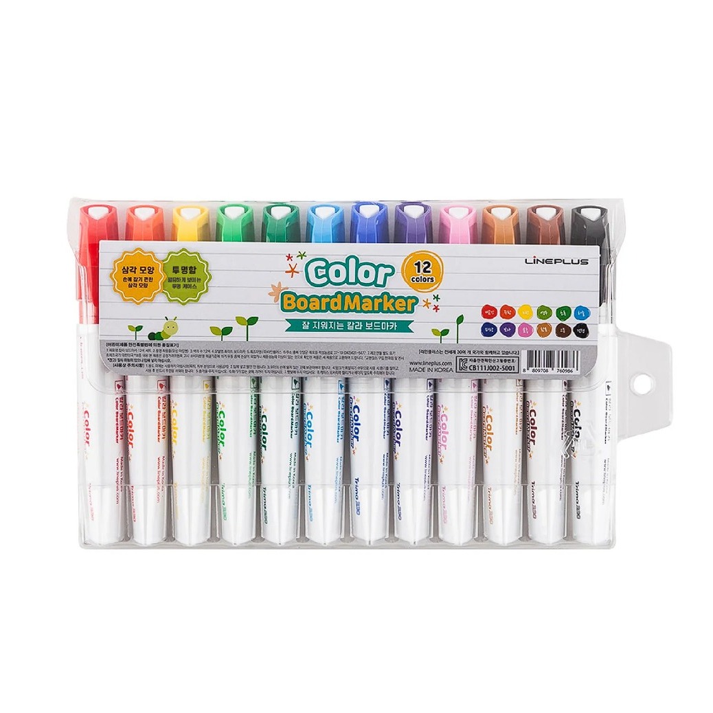 LinePlus Broad Tip Markers - Set of 12 Colours, Hobbies & Toys ...