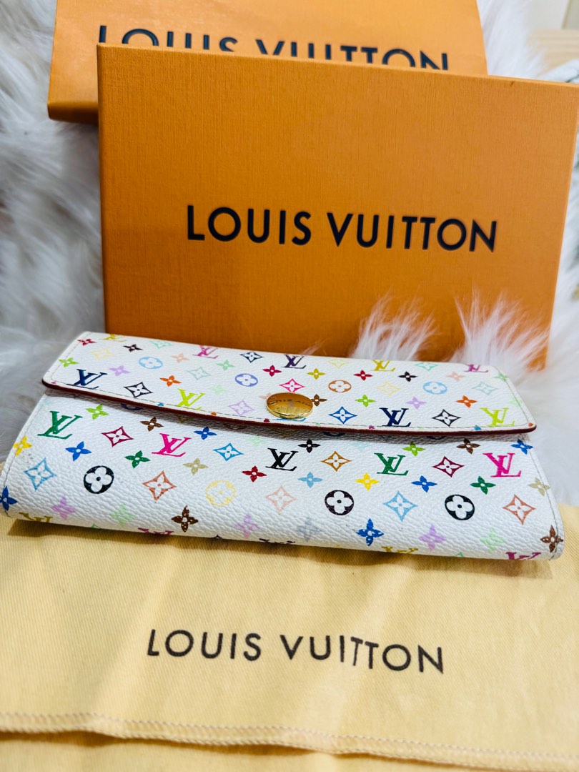 Louise Vuitton LV Multicolor Sarah wallet, Luxury, Bags & Wallets on ...
