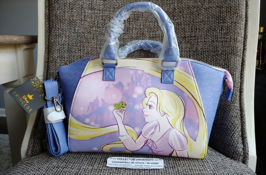 LOUNGEFLY DISNEY TANGLED RAPUNZEL PASCAL LANTERN SATCHEL PURSE BAG ...