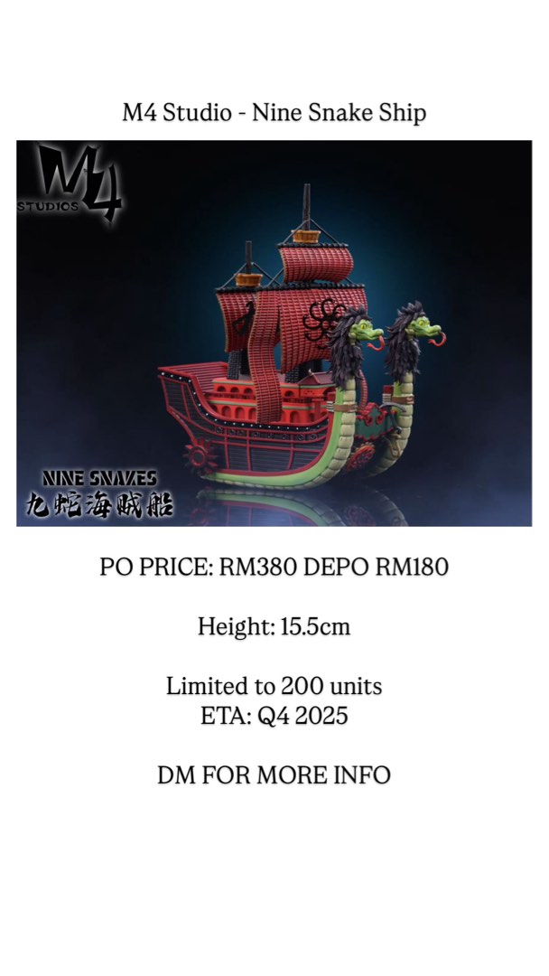 M4 Studio - Nine Snake Ship, Hobbies & Toys, Toys & Games on Carousell
