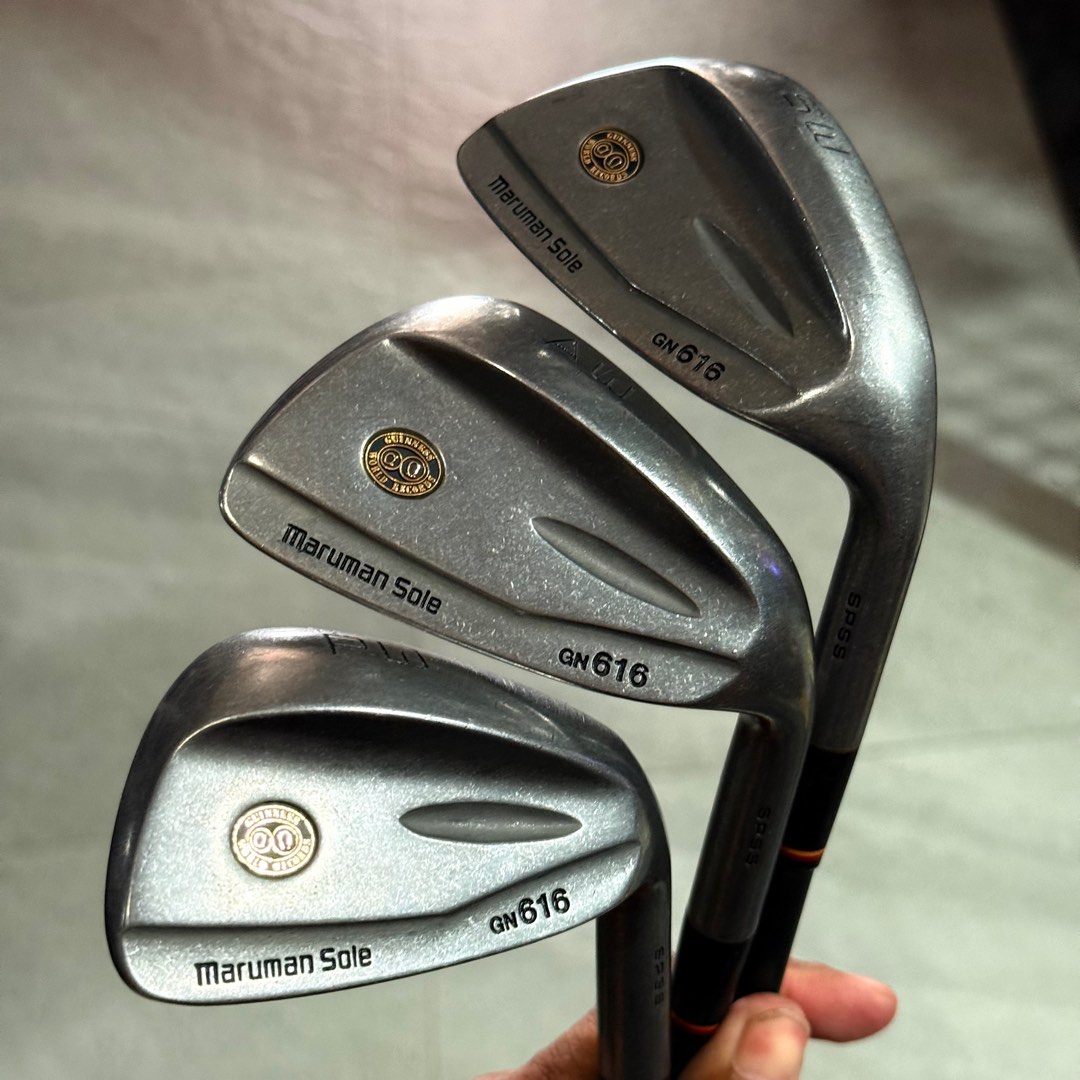 MARUMAN Sole GN616 Pw-Aw-Sw Golfclubs Pitching, Gap/Approach, Sand Wedge Carbon Shaft Regular ...