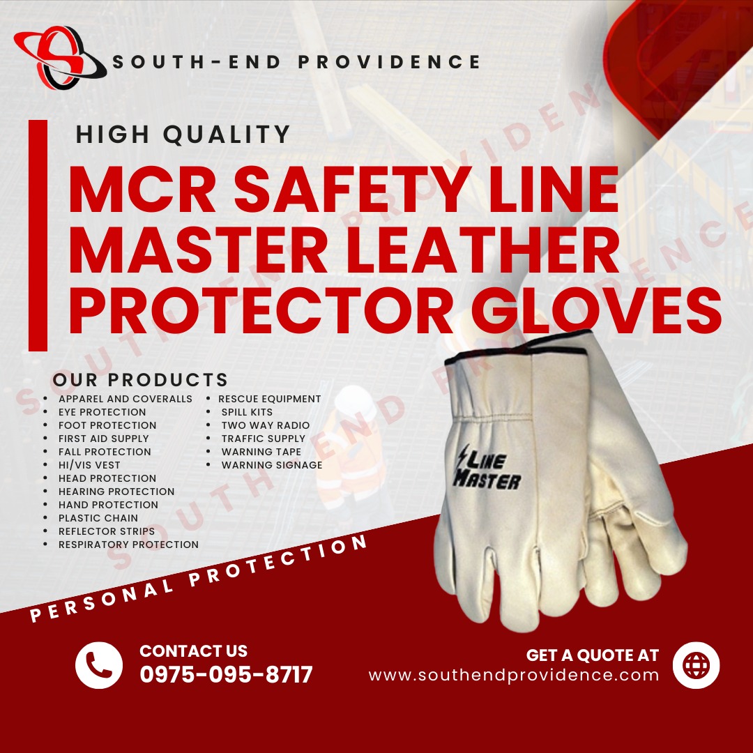 MCR Safety Line Master Leather Protector Gloves, Commercial ...