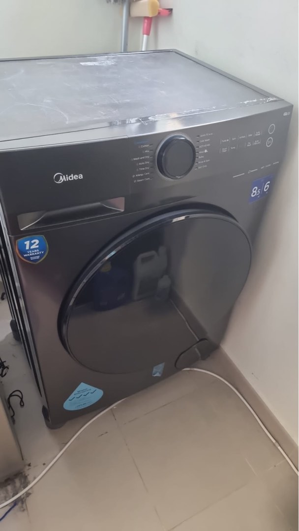 Midea MF200D85B [8.5kg/6Kg] Front Load Washer Dryer - 4 Ticks, TV & Home Appliances, Washing ...