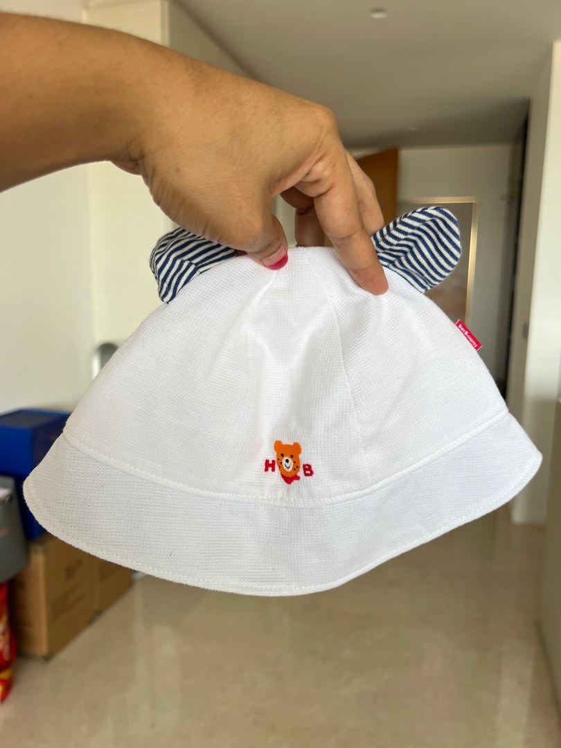 Mikihouse hot biscuits Bucket Hat, Babies & Kids, Babies & Kids Fashion ...