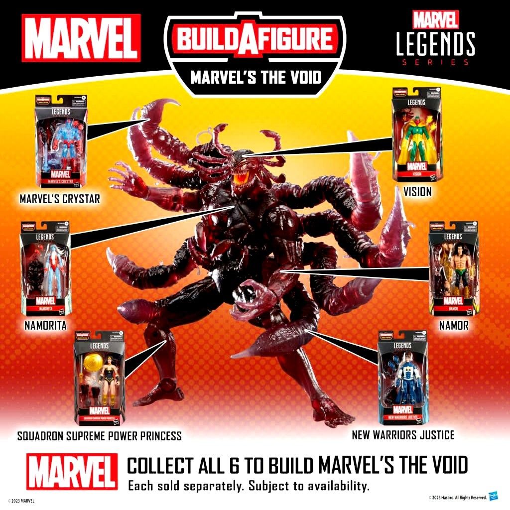 MISB Marvel Legends The Void Wave Warriors Justice With Baf, Hobbies ...