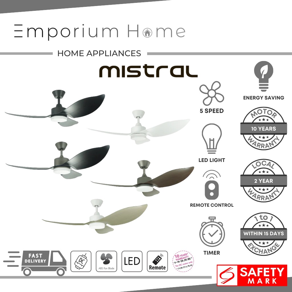 Mistral 36" Dfan Ceiling Fan [SPACE 36], Furniture & Home Living ...