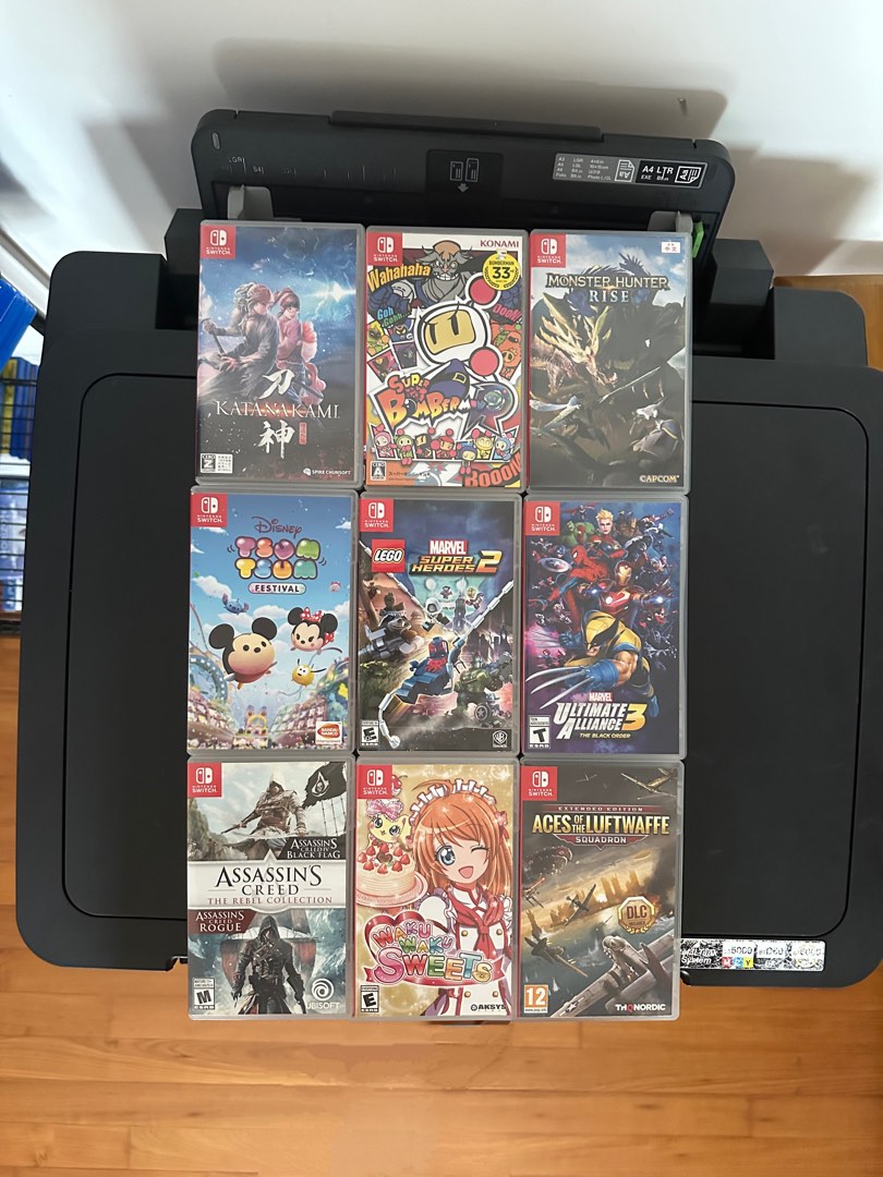 Nintendo Switch game Katanakami / Super bomberman R / Monster hunter ...