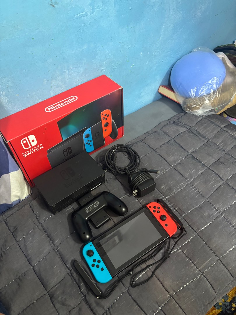 Nintendo Switch V2 with Primary Digital Account (ADD-ONS), Video Gaming ...