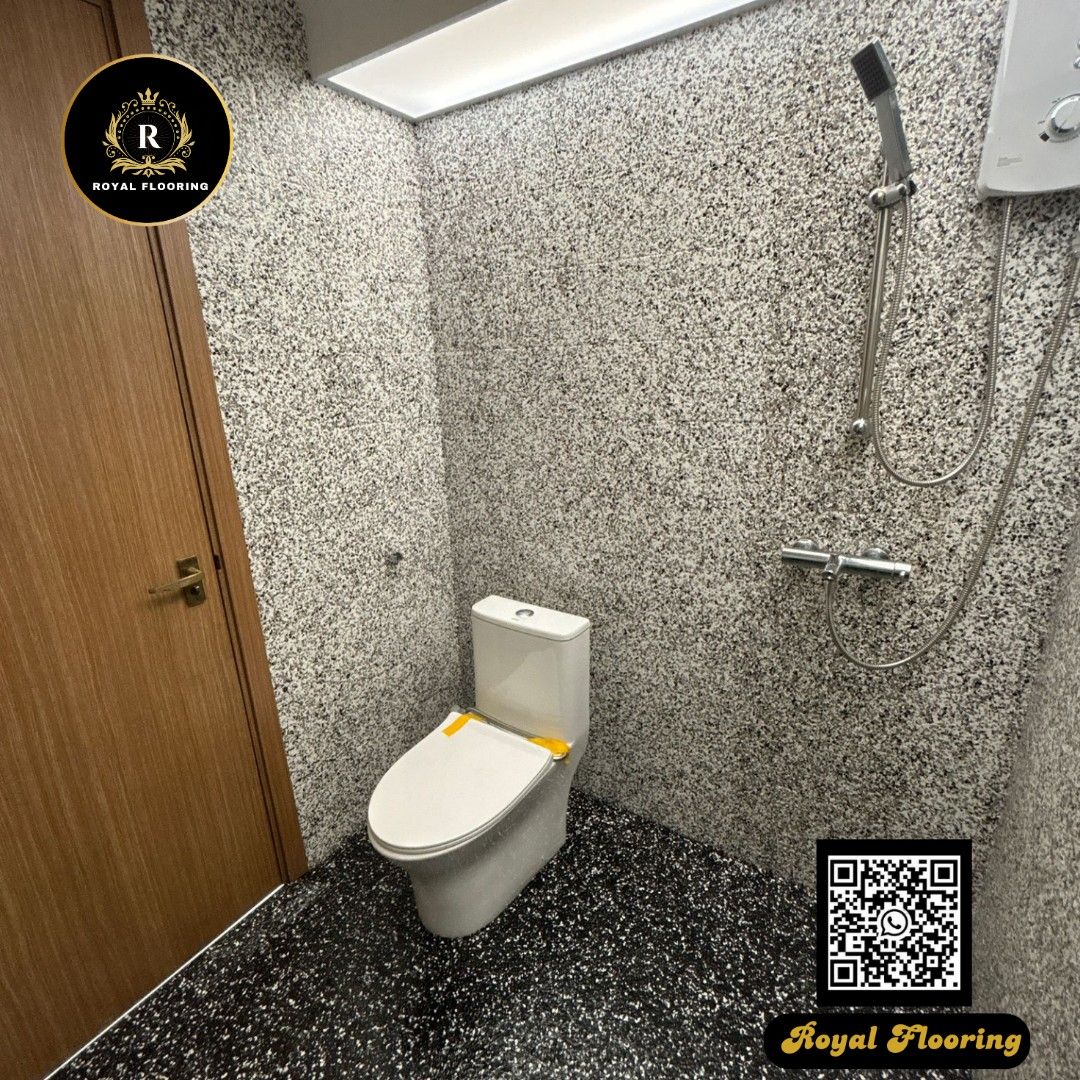 Non slip Flakes Epoxy for (Toilet, Kitchen, balcony) | Epoxy flooring ...