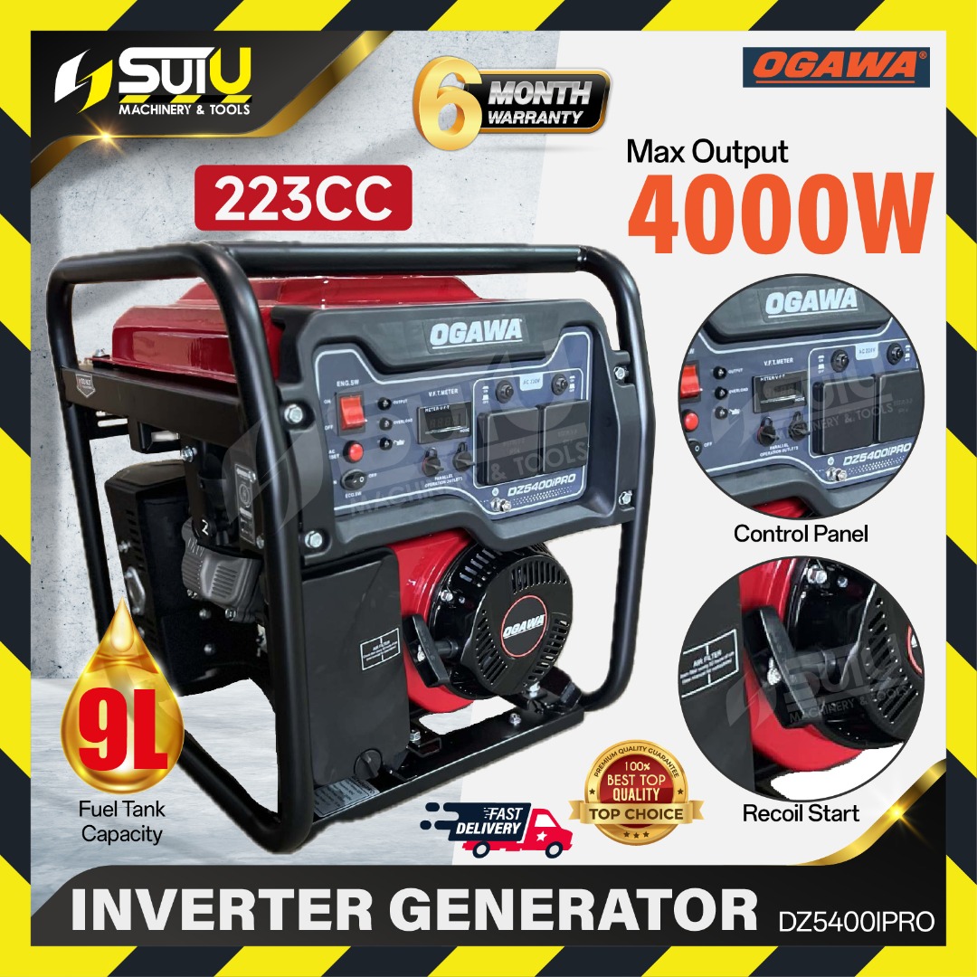 OGAWA DZ5400IPRO 223CC Inverter Generator / Penjana 4000W, Furniture ...