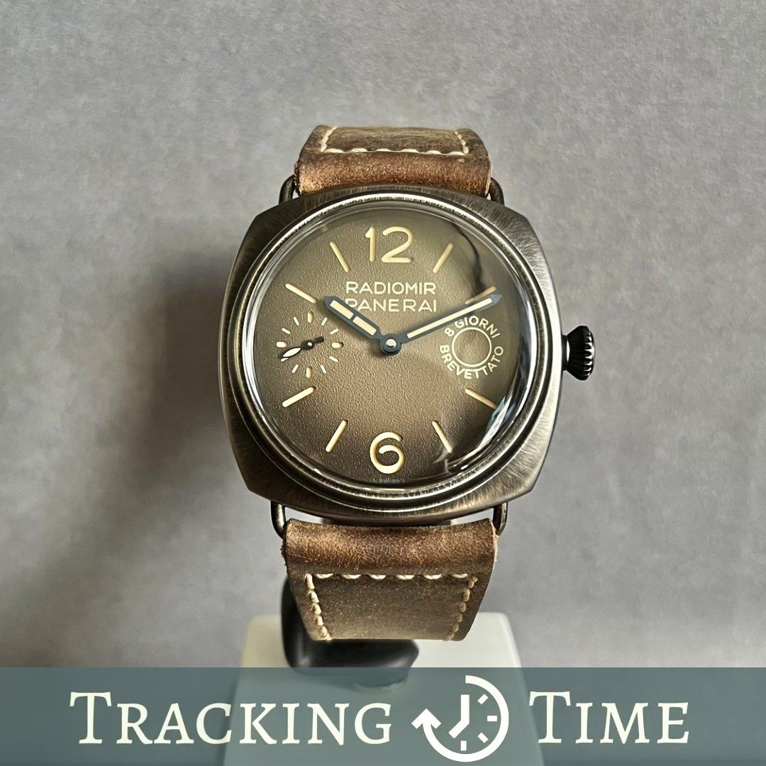 Panerai 2024 Radiomir 45mm Otto Giorni 8 Days Aged Steel Brown Fumè ...