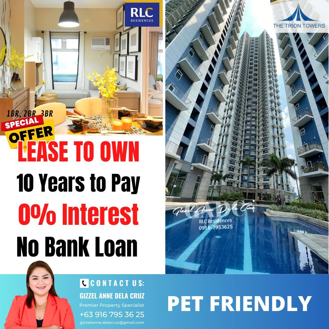 Penthouse Unit for Sale Ready for Occupancy Rent to Own at Trion Towers ...