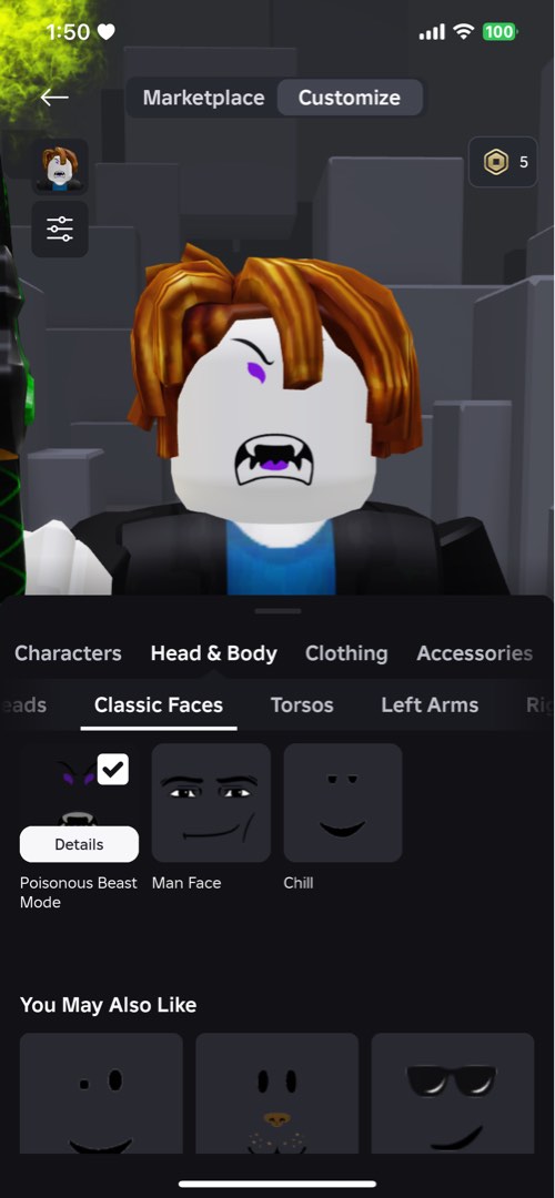 Poisonous Beast Mode Face account, Video Gaming, Gaming Accessories, In ...